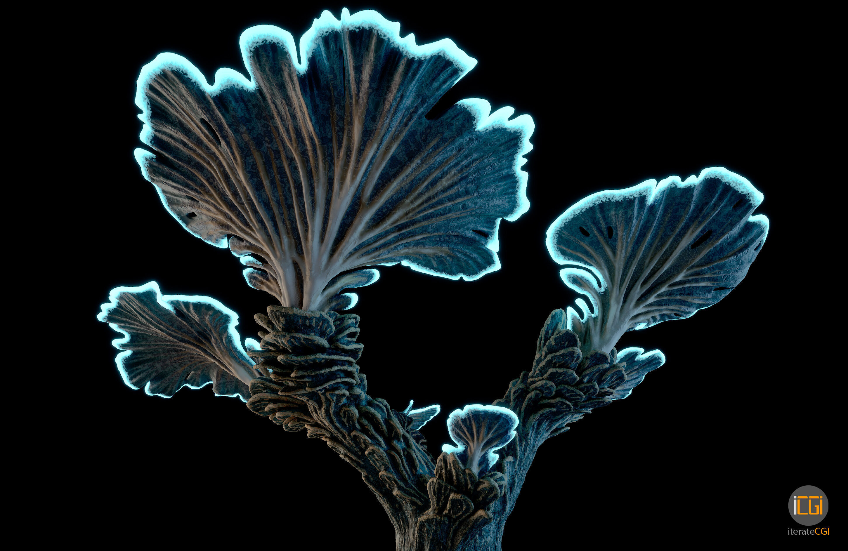 Alien plant mushroom Type 4 3D model | CGTrader