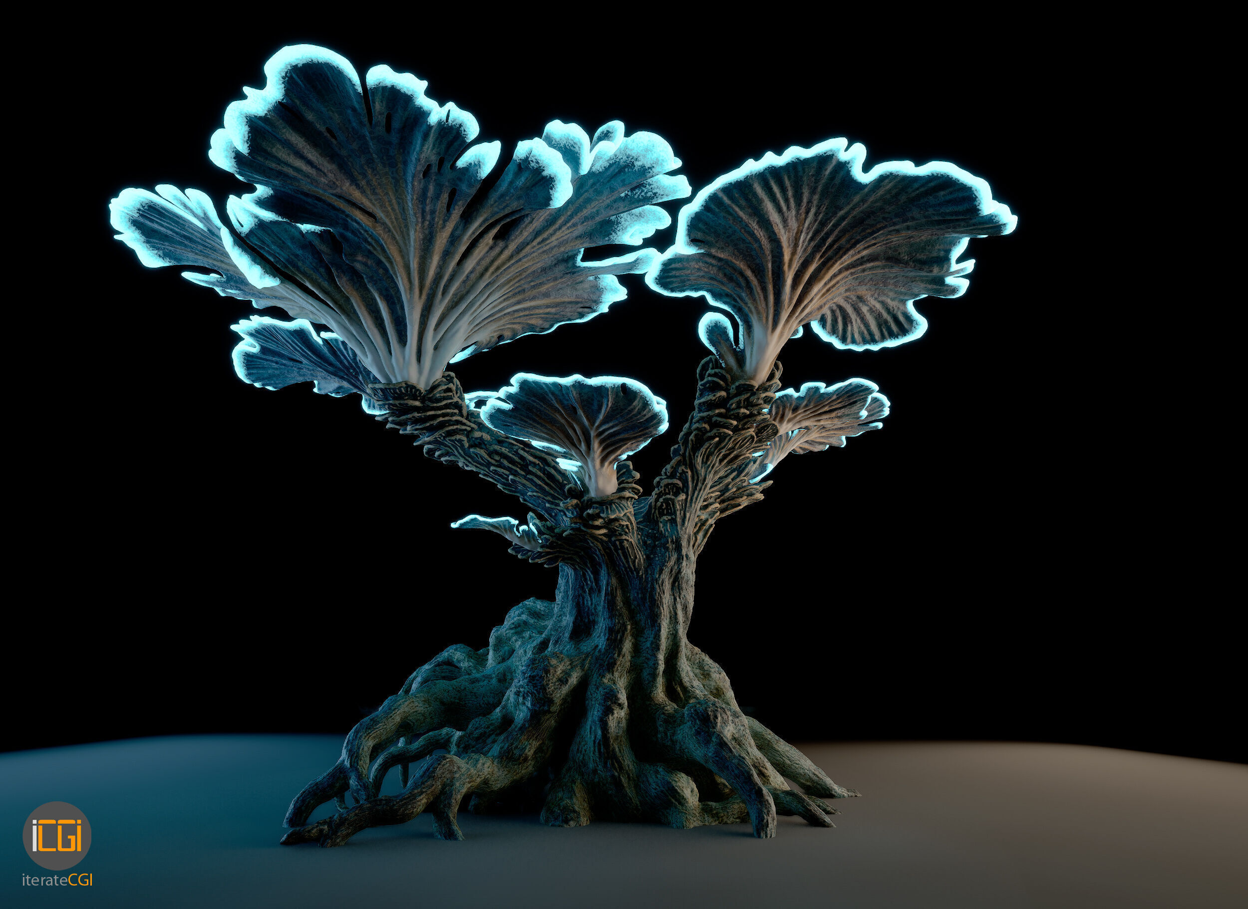 Alien plant mushroom Type 4 3D model | CGTrader