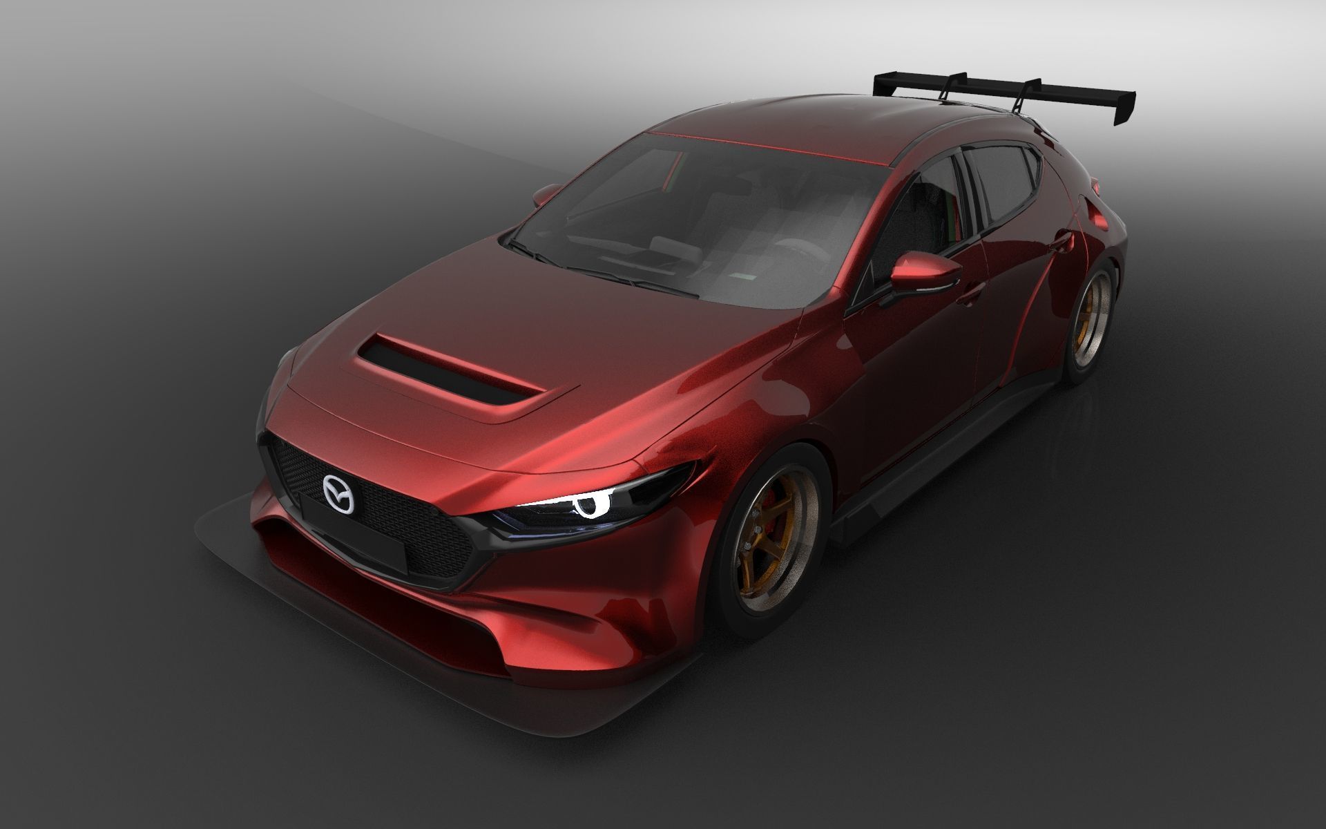 Mazda 3 TCR Replica 3D model | CGTrader