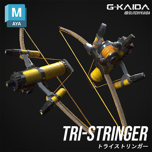 Prop - Weapon - Tri-Stringer free 3D model | CGTrader