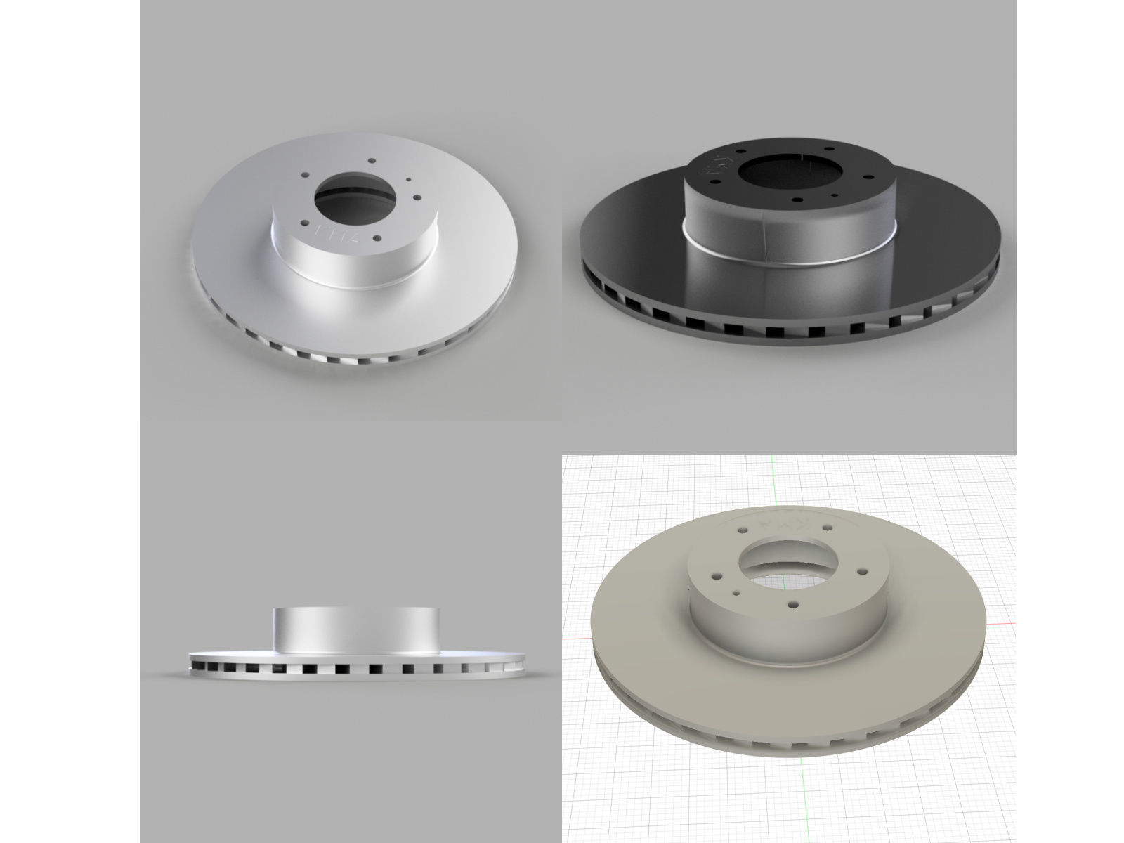 Brake rotor disk model 2 3D model | CGTrader