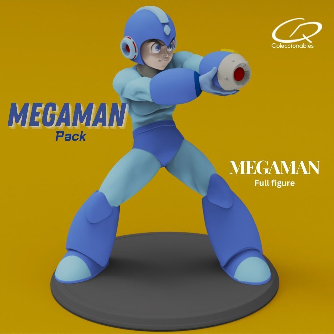 Megaman Pack Collection - MegaMan full figure 3D model 3D printable ...