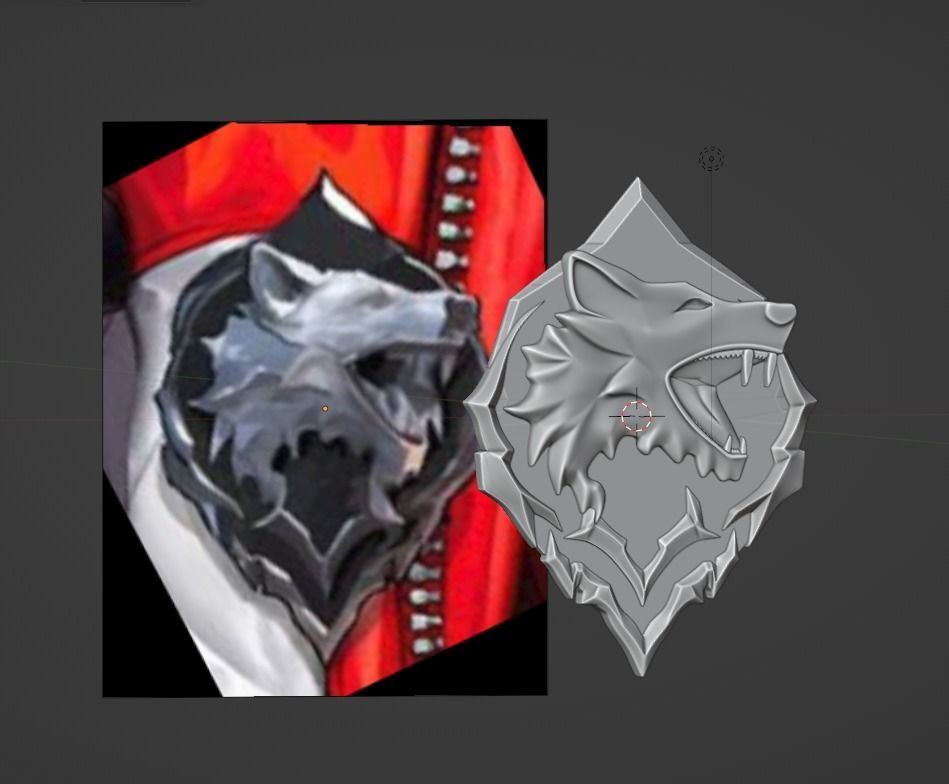 Nikke Goddess of Victory Red Hood emblem 3D prinable stl 3D model 3D ...