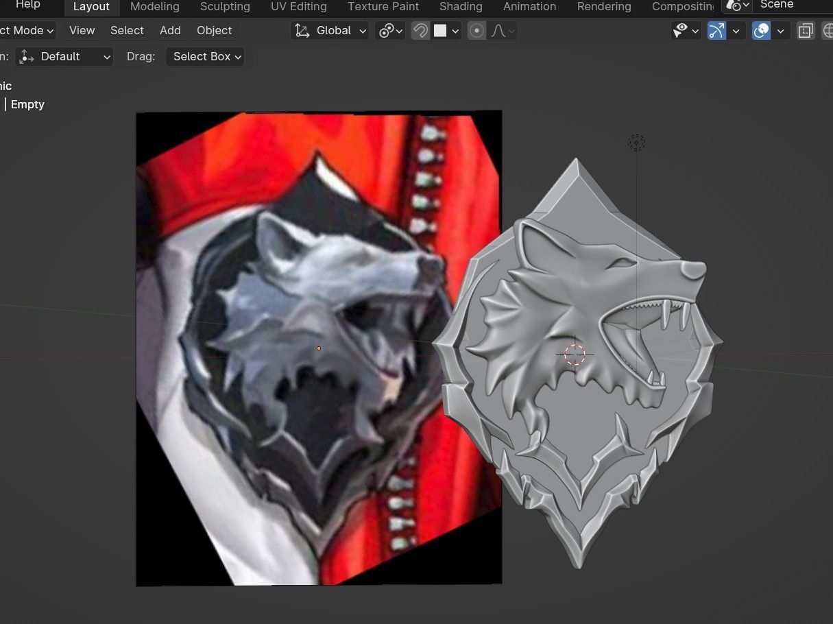 Nikke Goddess of Victory Red Hood emblem 3D prinable stl 3D model 3D ...