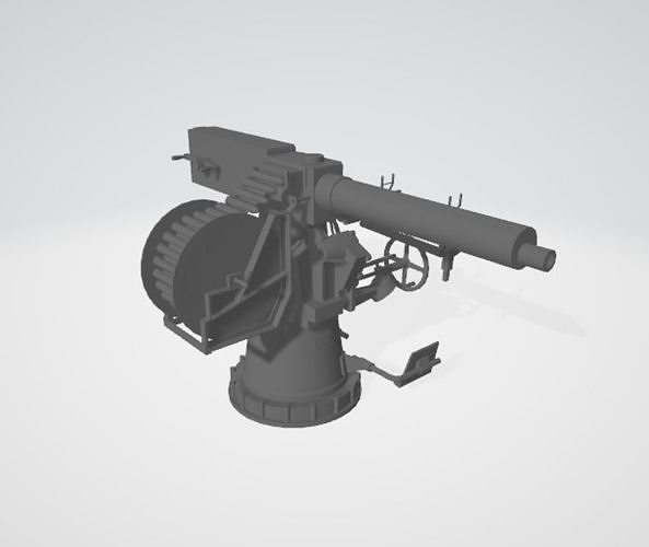 Japanese WW2 Gun 3D model | CGTrader