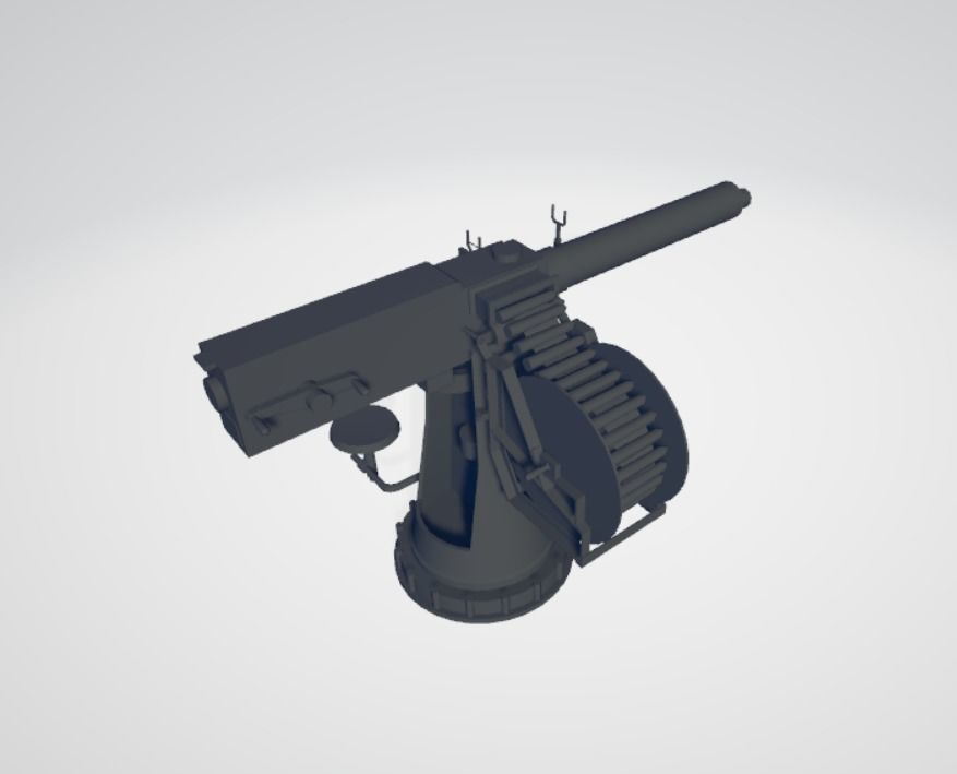 Japanese WW2 Gun 3D model | CGTrader