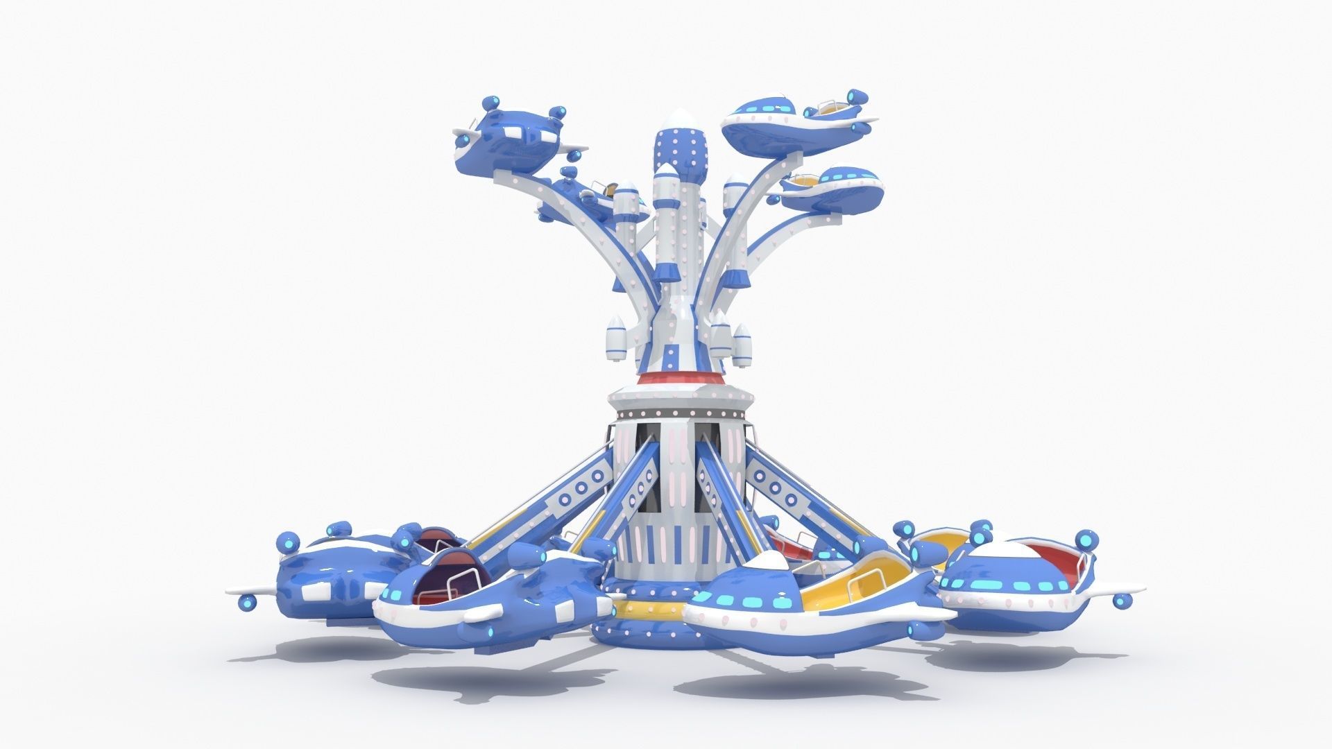 Rotating aircraft 3D model | CGTrader