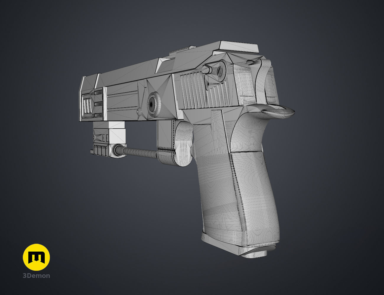 Fallout - Desert Eagle 3D model 3D printable | CGTrader