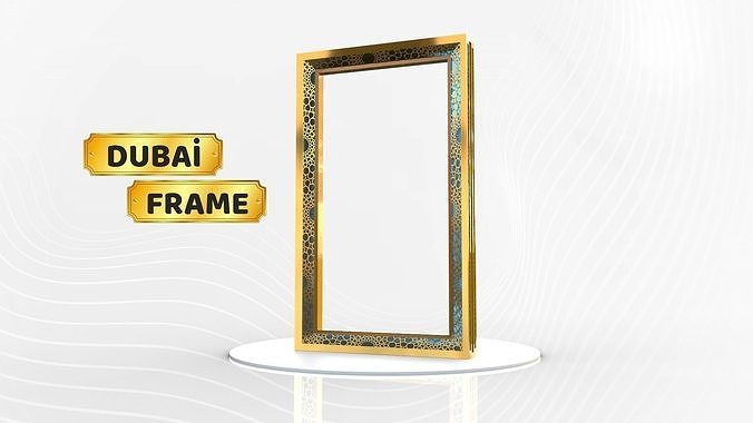 3D model Dubai frame - UAE VR / AR / low-poly | CGTrader