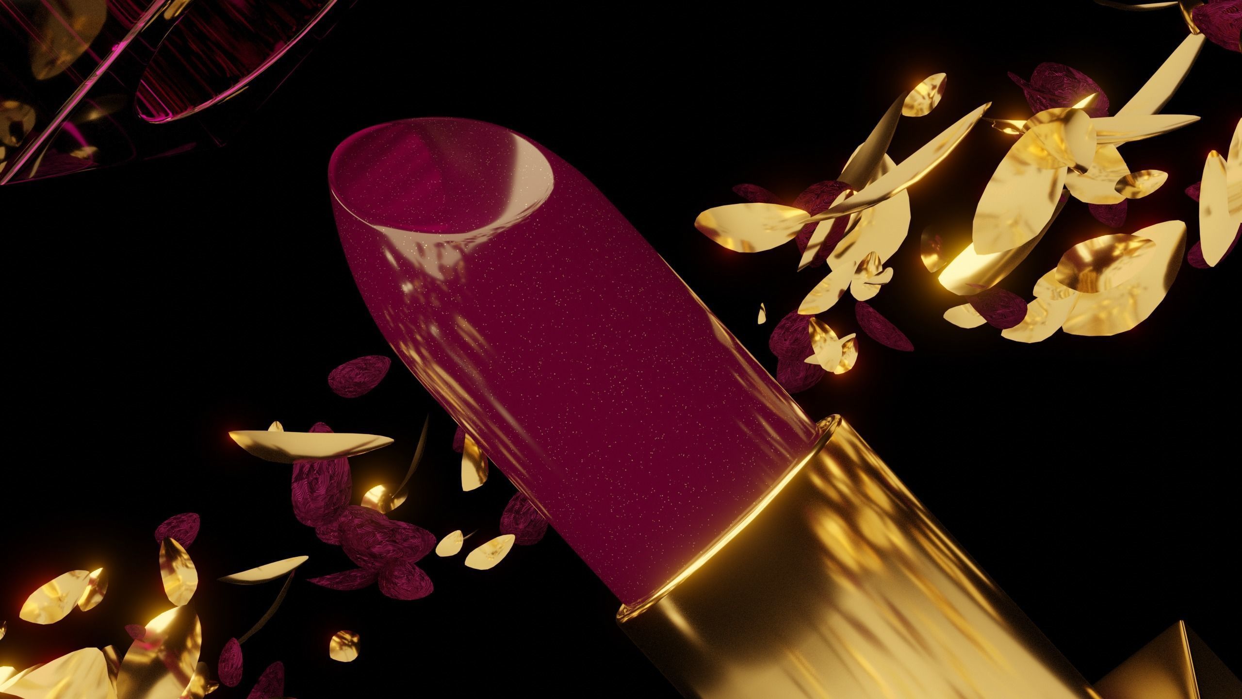 Golden Petal Animation 3D model animated | CGTrader