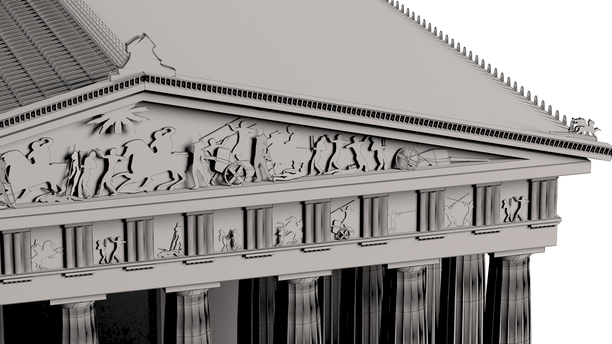 Parthenon greek temple 3D model | CGTrader