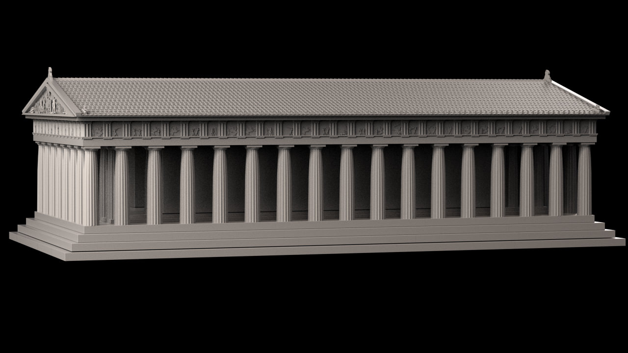 Parthenon greek temple 3D model | CGTrader