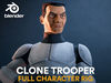 Clone Trooper - Full Character Rig 3D model rigged | CGTrader