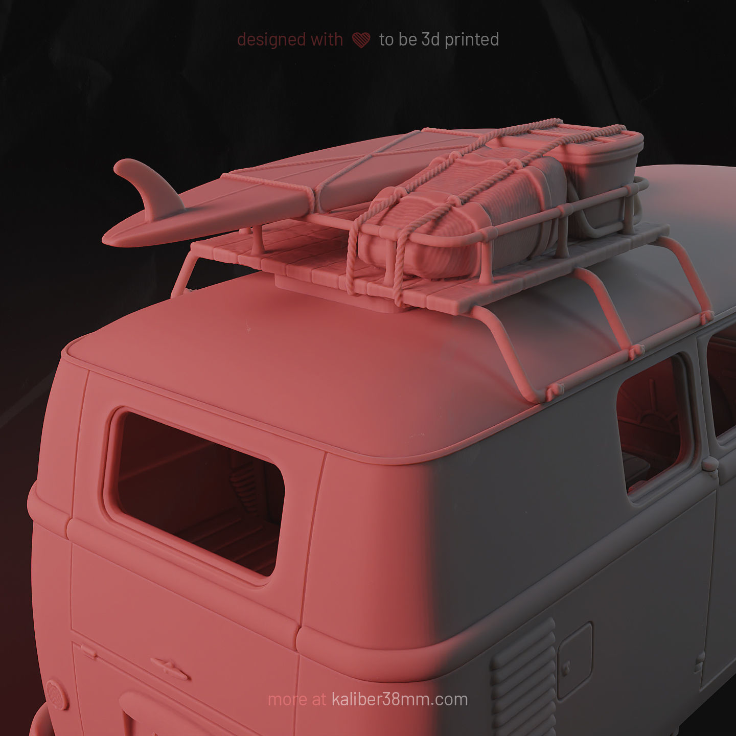 VOLKSWAGEN TYPE2 T1 TRANSPORTER AKA KOMBI CAMPER MICROBUS - 3D model 3D ...
