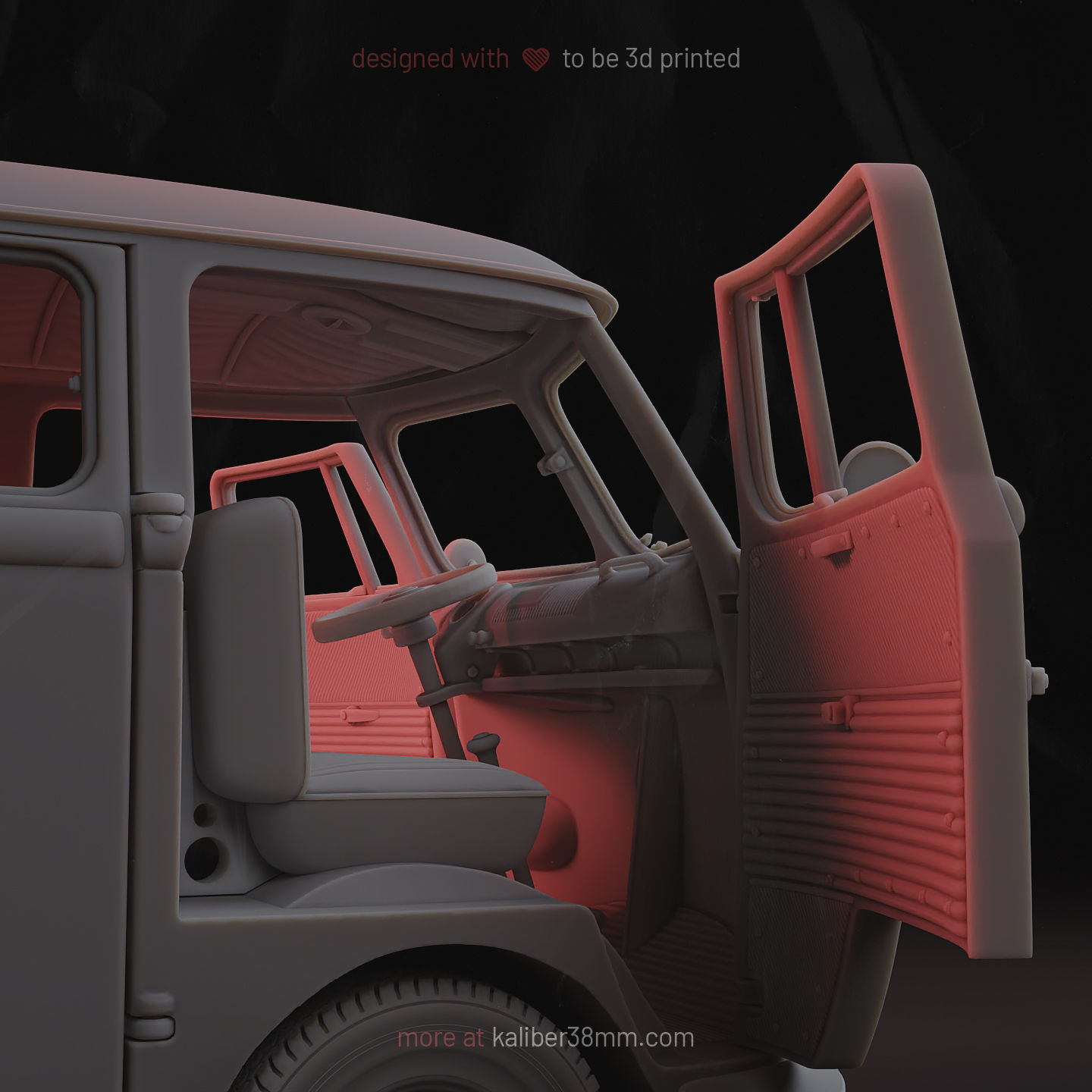 VOLKSWAGEN TYPE2 T1 TRANSPORTER AKA KOMBI CAMPER MICROBUS - 3D model 3D ...