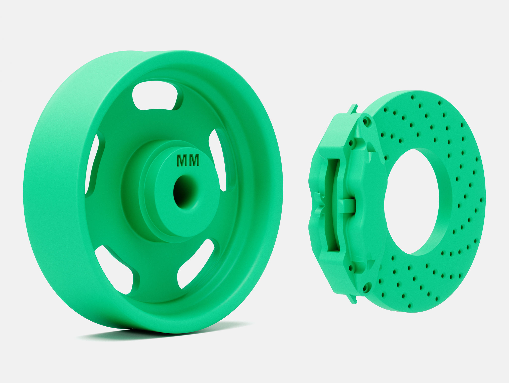 15x4 American Rebel Starburst Wheel and Brake 3D model 3D printable ...