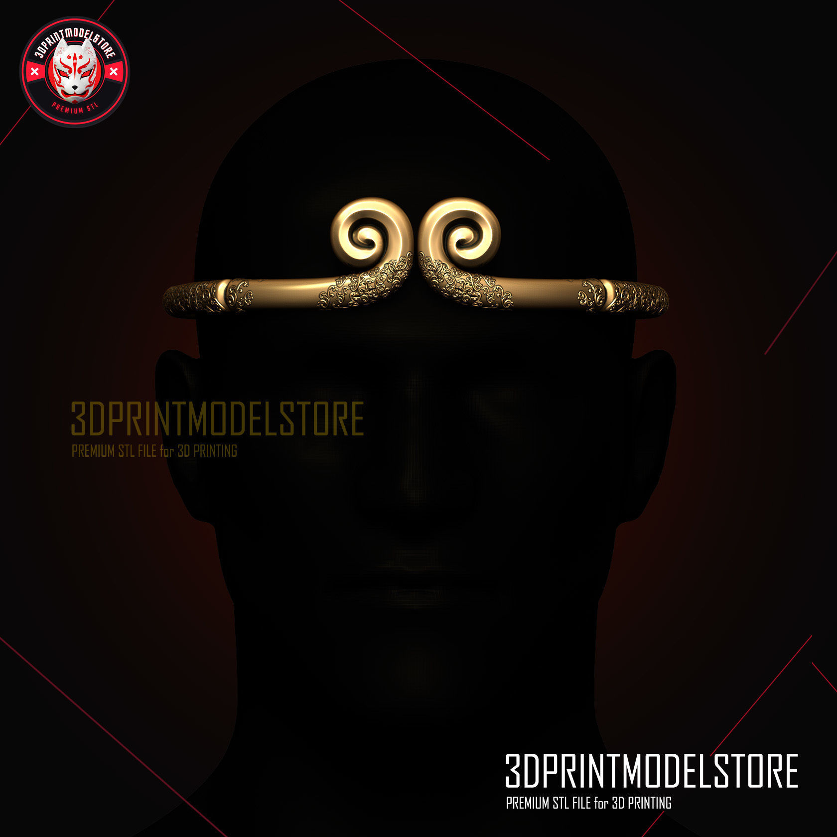 Black Myth Wukong Golden Ring - Sun Wukong Ring Cosplay Props 3D model ...