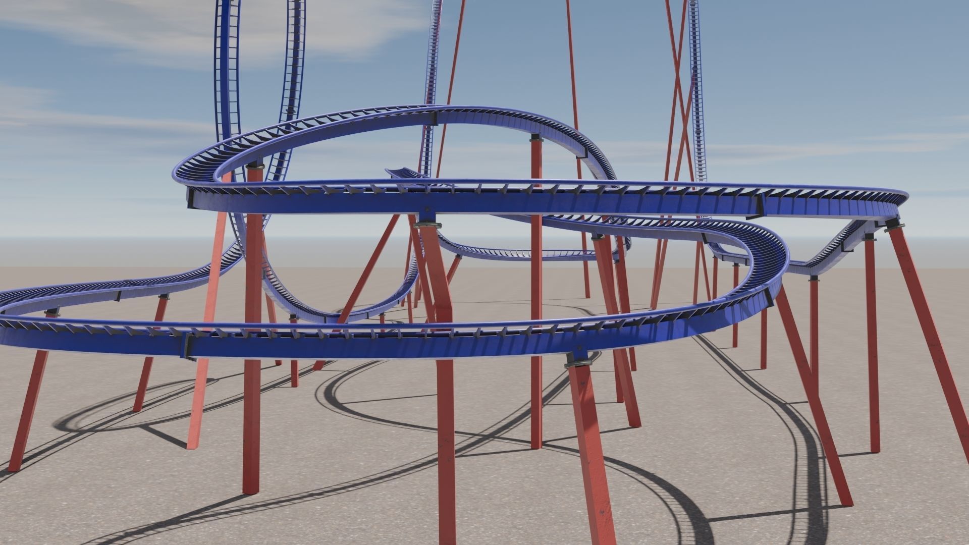 3D model Rollercoaster Roller Coaster VR / AR / low-poly | CGTrader