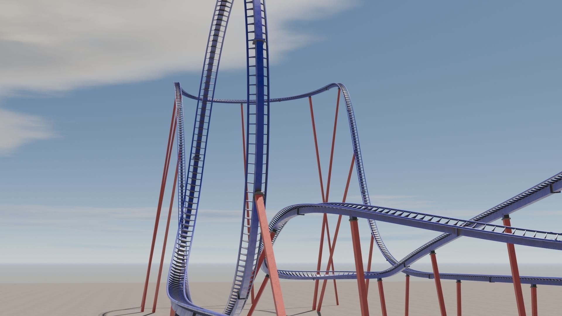 3D model Rollercoaster Roller Coaster VR / AR / low-poly | CGTrader