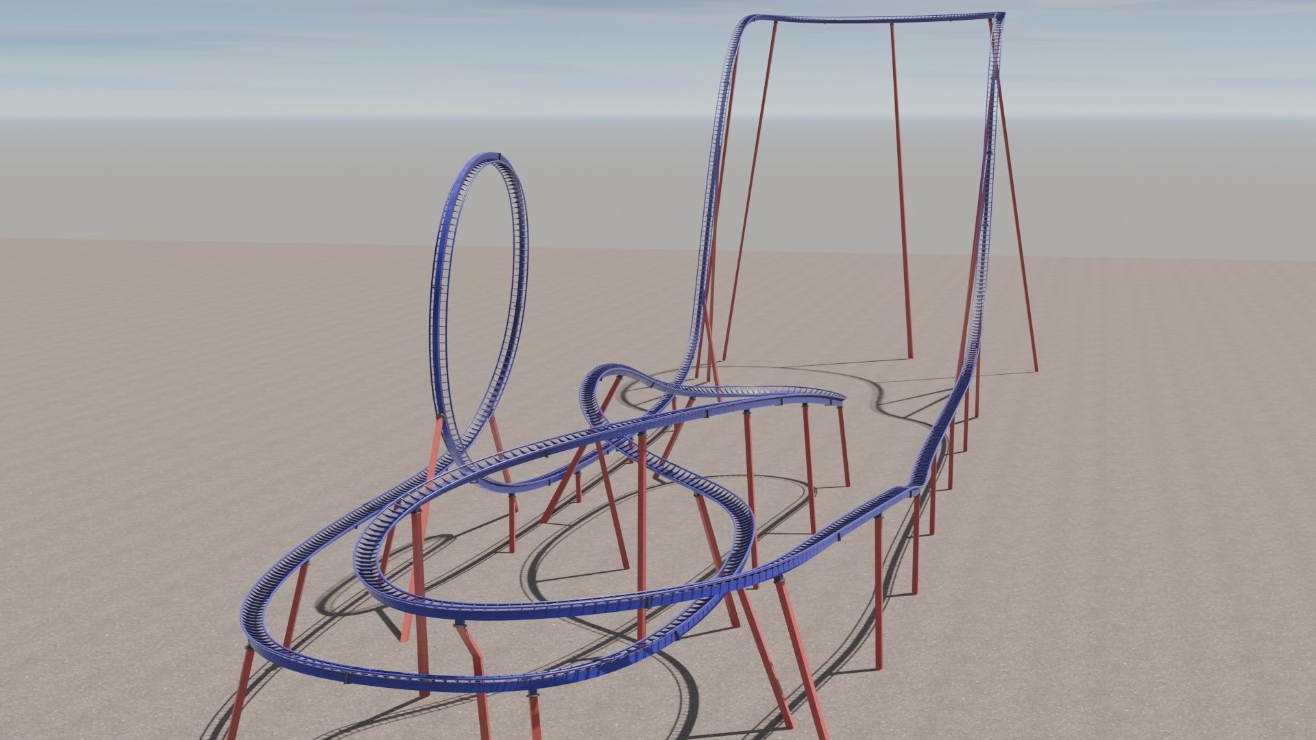 3D model Rollercoaster Roller Coaster VR / AR / low-poly | CGTrader