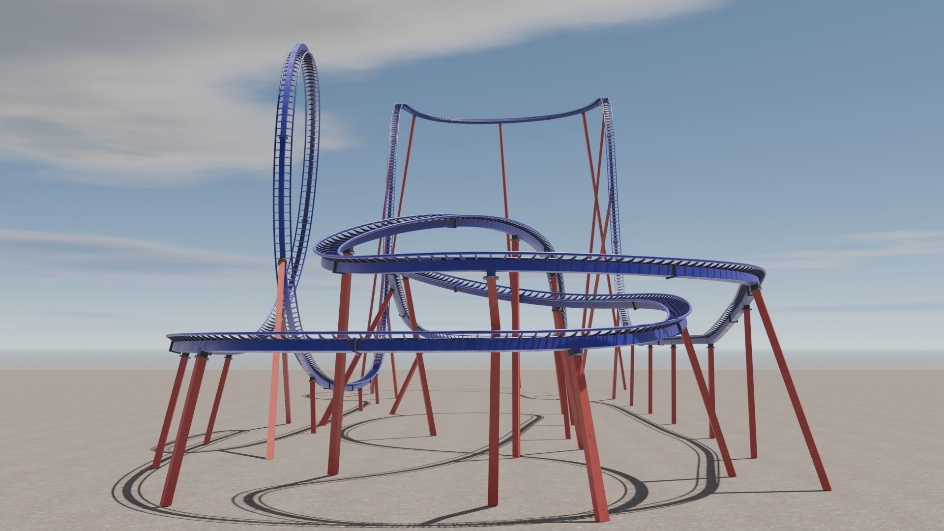 3D model Rollercoaster Roller Coaster VR / AR / low-poly | CGTrader