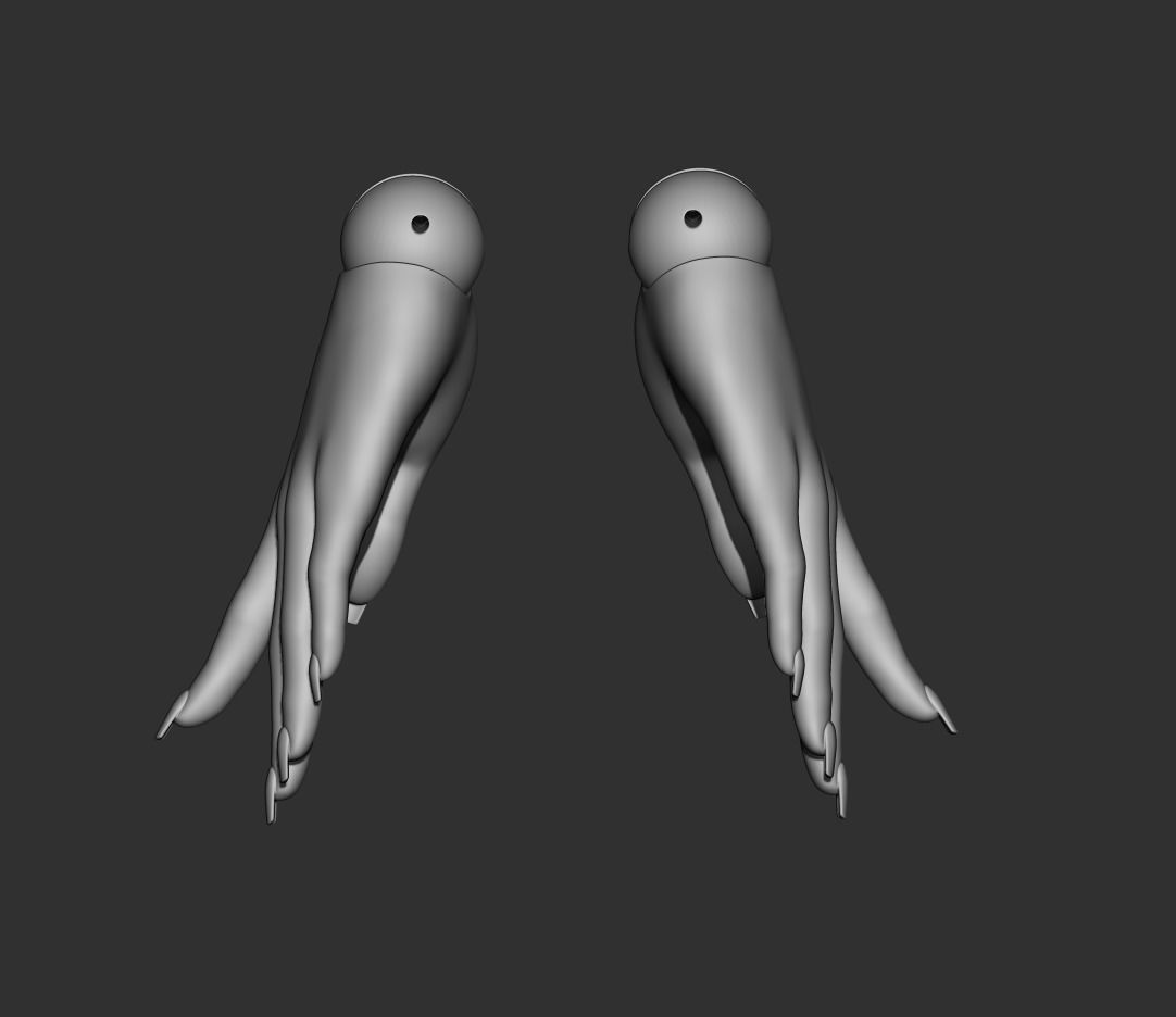 Hands 3D model bjd doll Female figurines articulated doll ooak 3D model ...