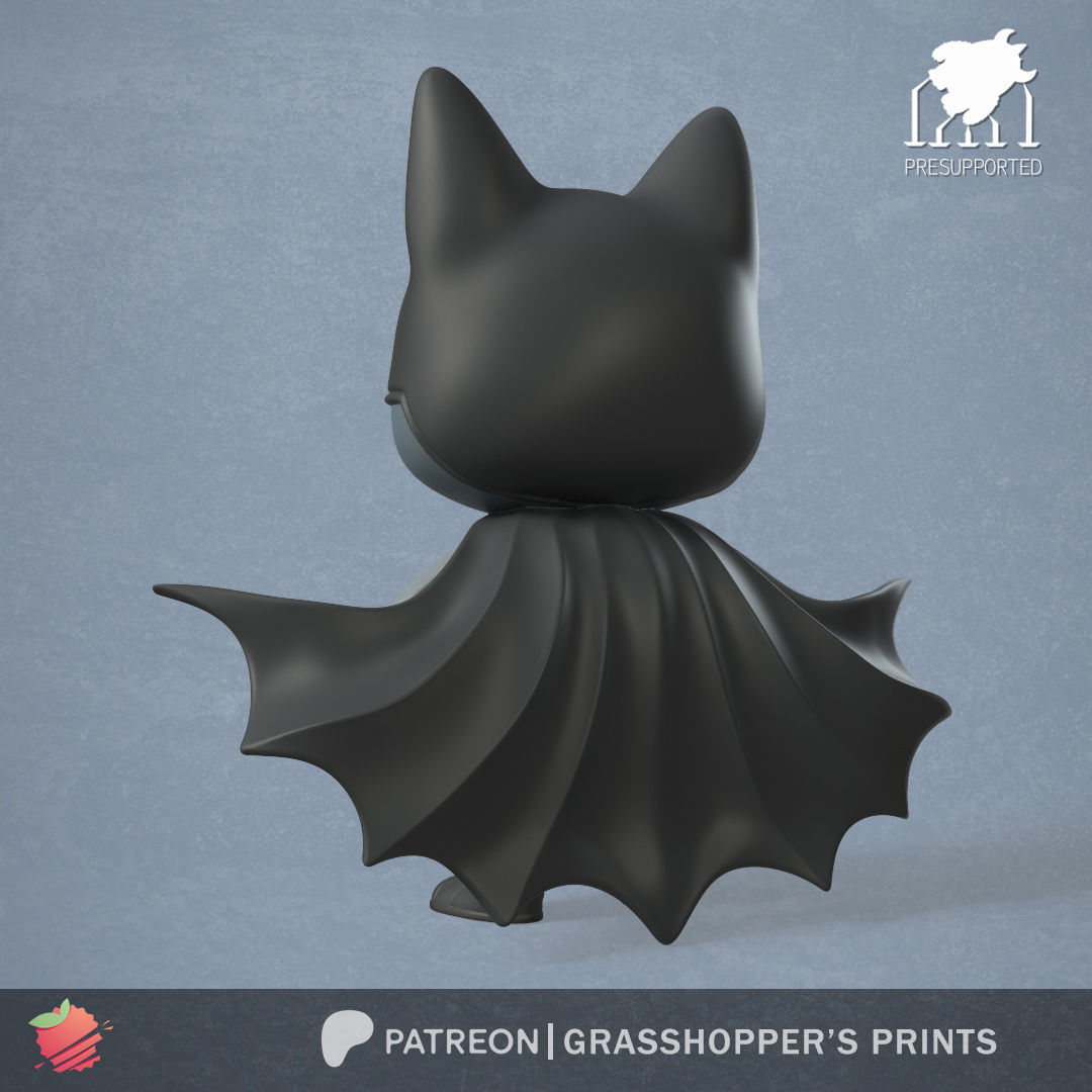 Batcat aka Batman Cat 3D model 3D printable | CGTrader