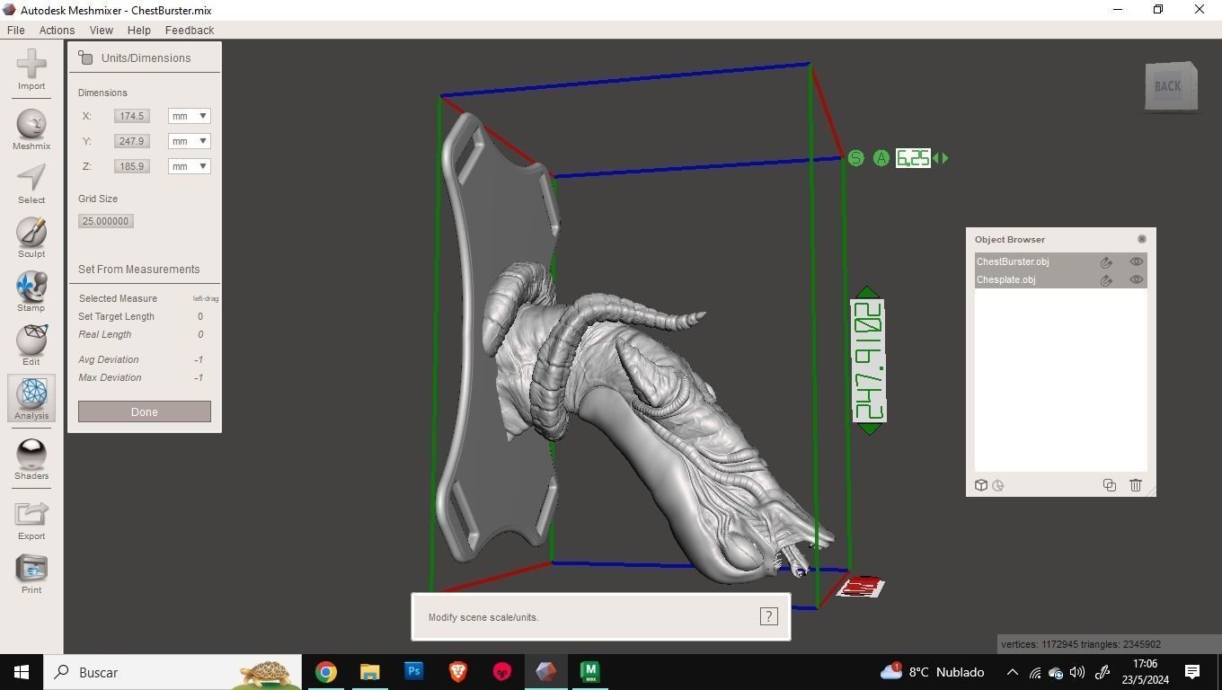 Alien Chestburster 3D Printable Cosplay Costume 3D model 3D printable ...