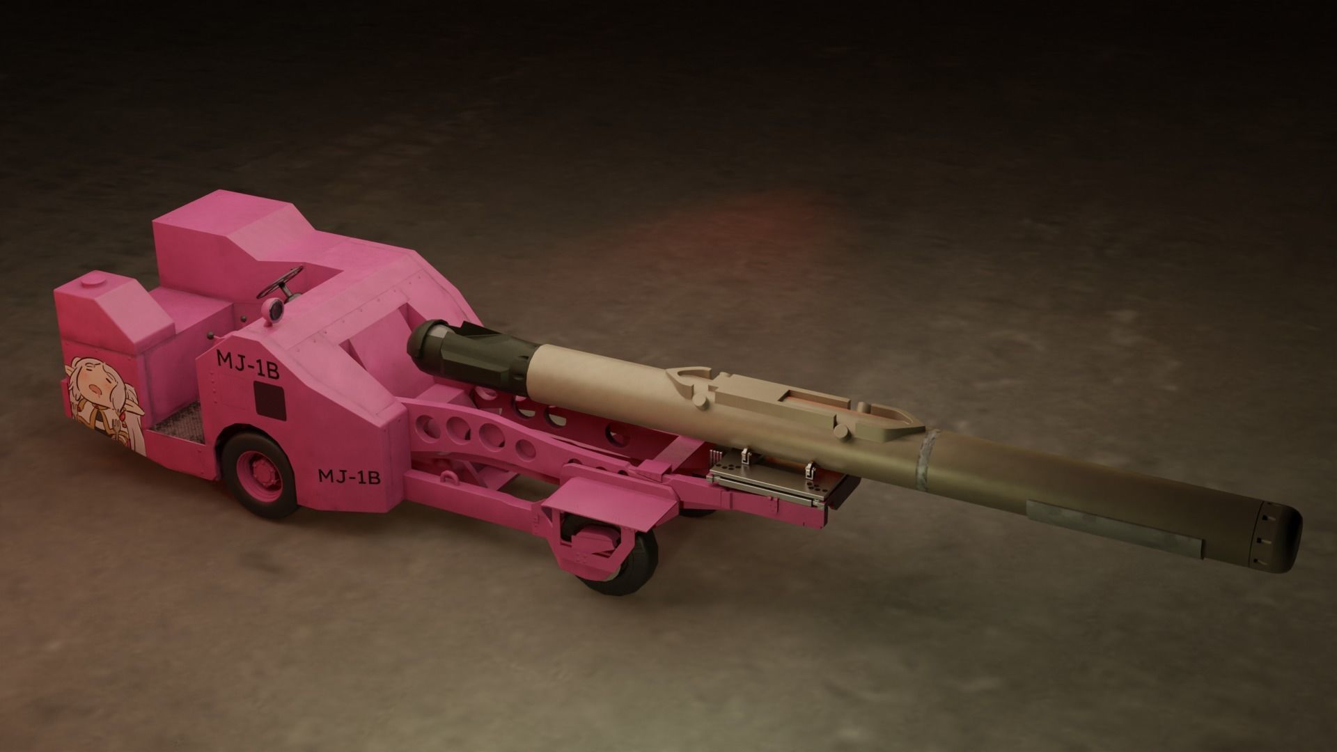 Bomb Loader MJ-1B 3D model | CGTrader