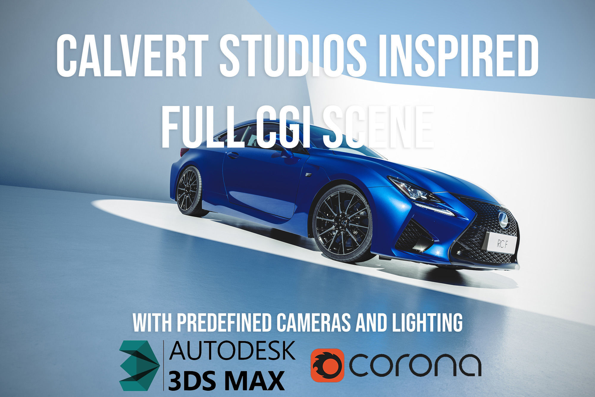 Calvert Studios full CGI studio for automotive rendering 3D model ...