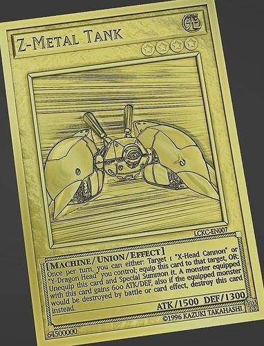 Z-METAL TANK - YU-GI-OH 3D model 3D printable | CGTrader