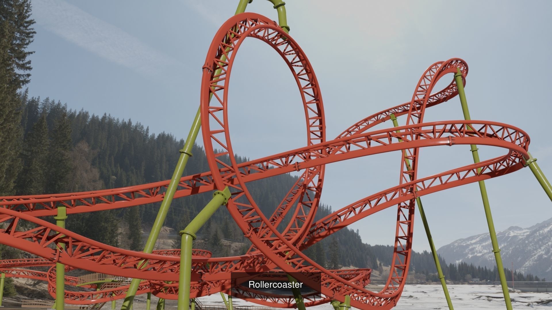 3D Model Collection 8 Roller Coaster VR / AR / low-poly | CGTrader