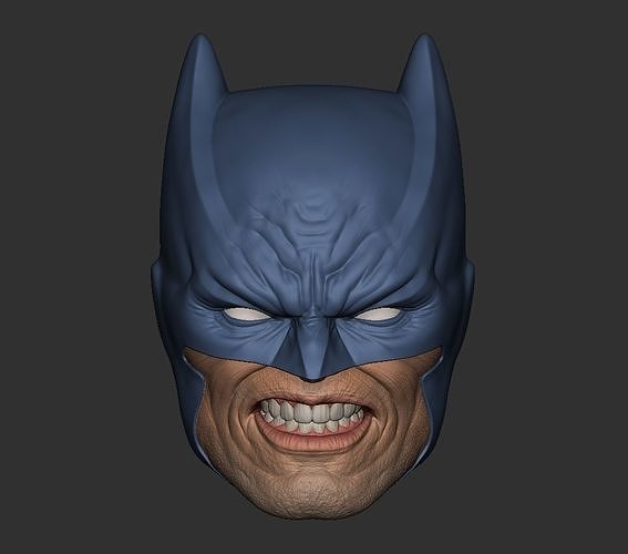 Batman Head 3D model 3D printable | CGTrader