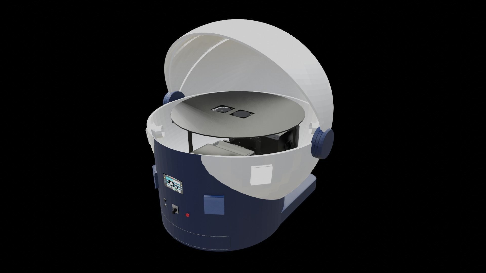 Drone Dock 3D Model - Dome Type 3D model 3D printable | CGTrader