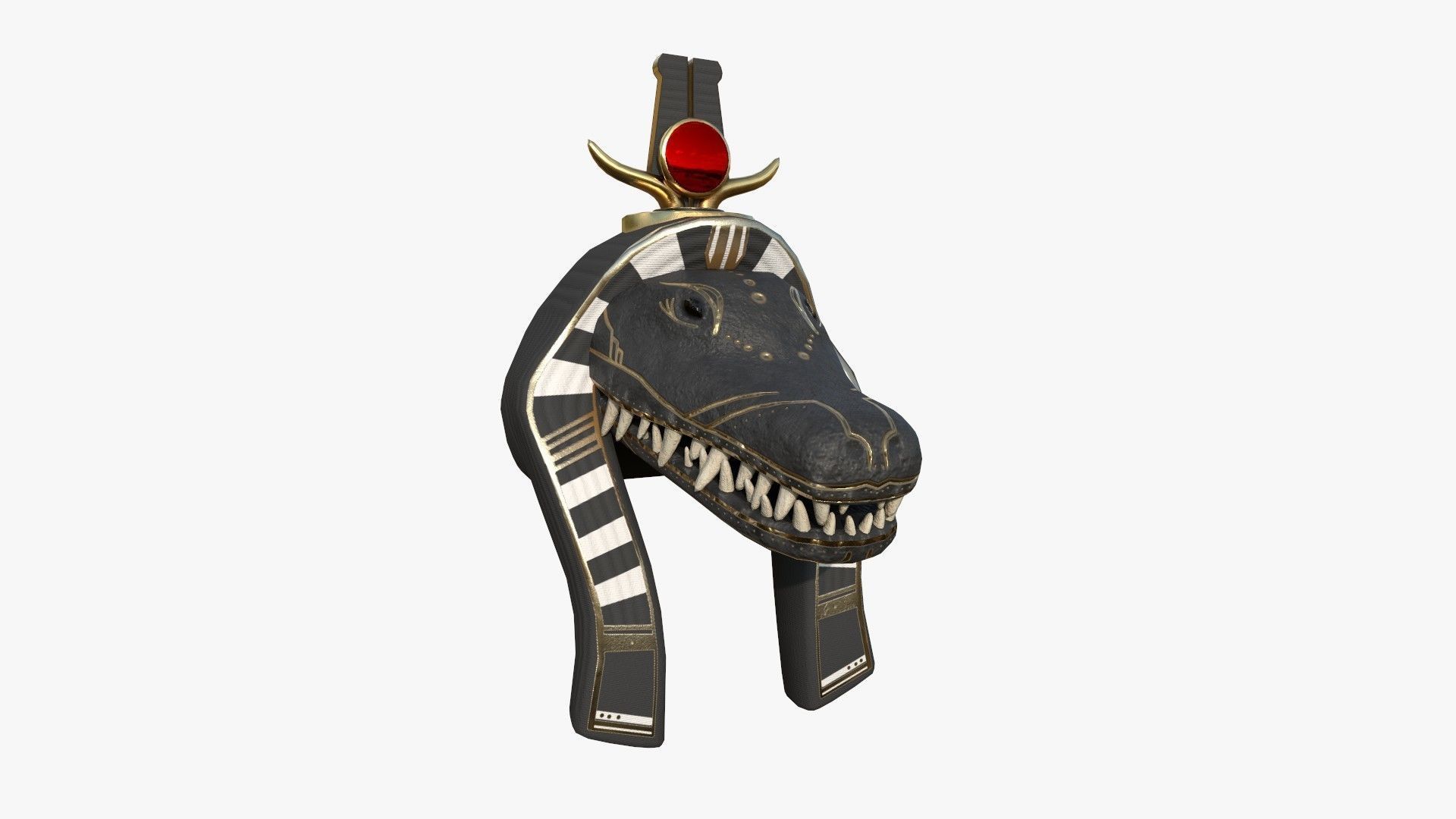 3D model Sobek Mask A07 - Egyptian Gods Character Clothing VR / AR ...
