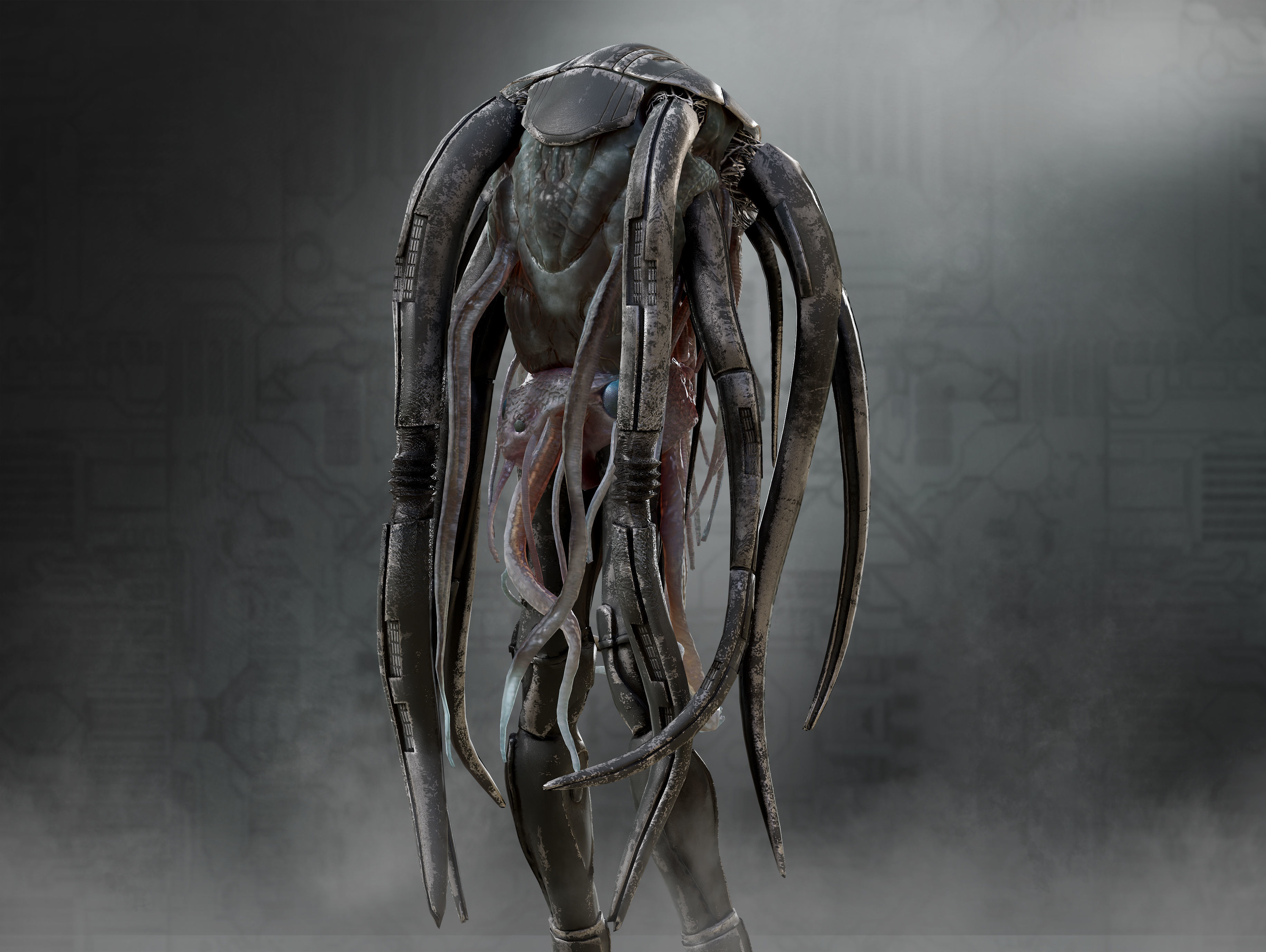 3D model Sci Fi Alien Octopus VR / AR / low-poly | CGTrader