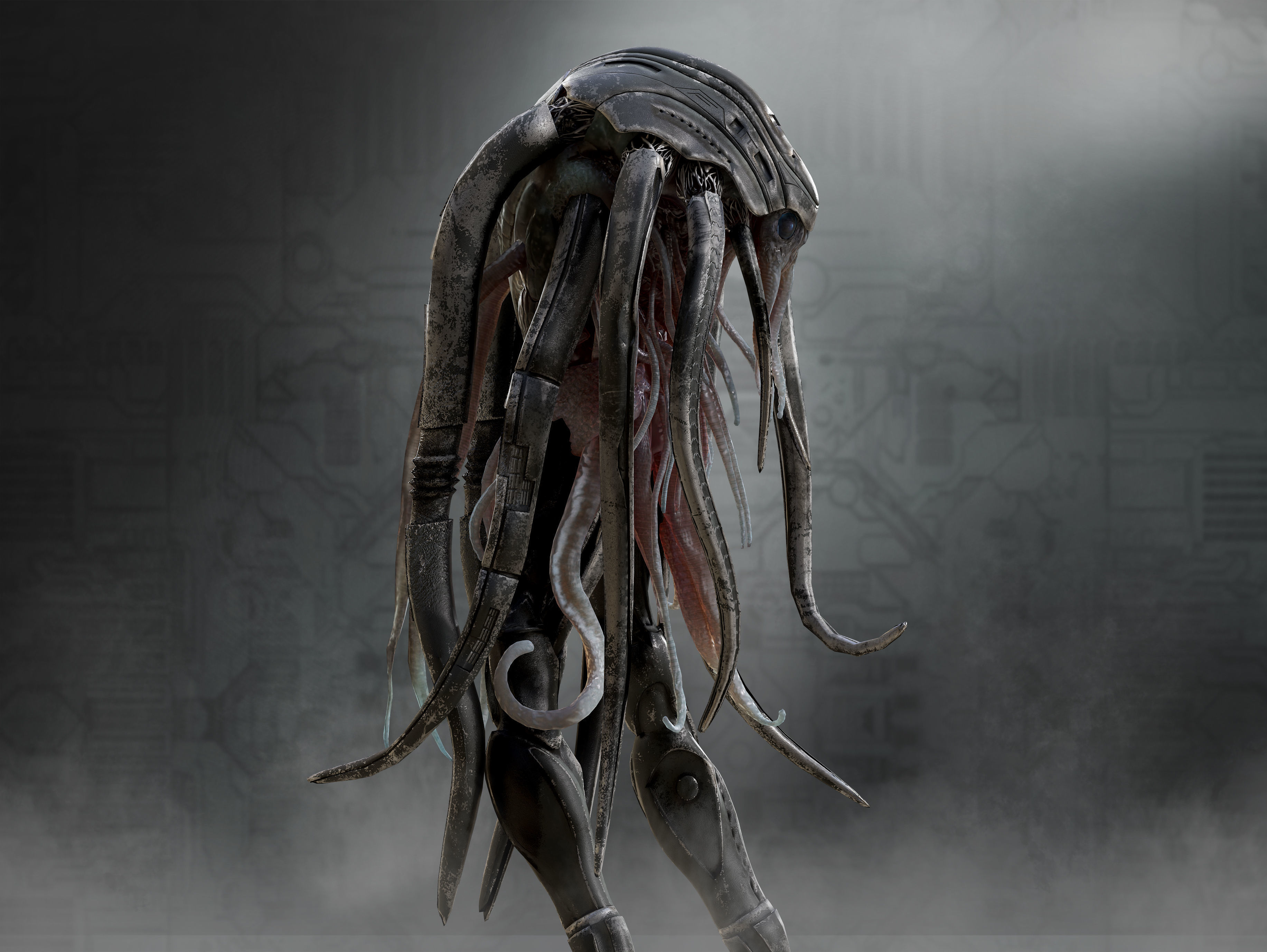 3D model Sci Fi Alien Octopus VR / AR / low-poly | CGTrader