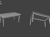 3D model Low Poly Tables Pack VR / AR / low-poly | CGTrader