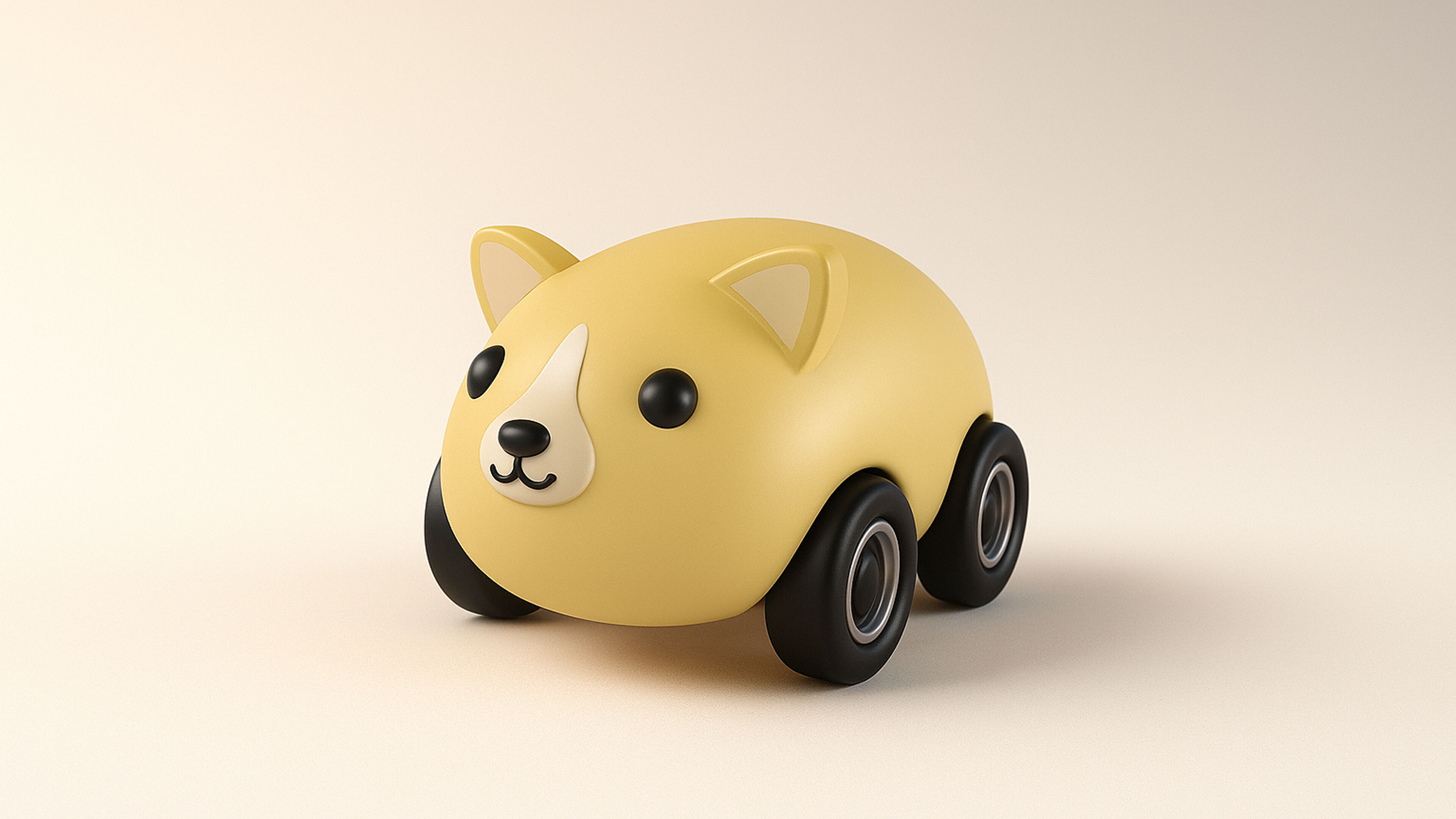 3D model Cartoon Animal Car Cute Pack 01 VR / AR / low-poly | CGTrader