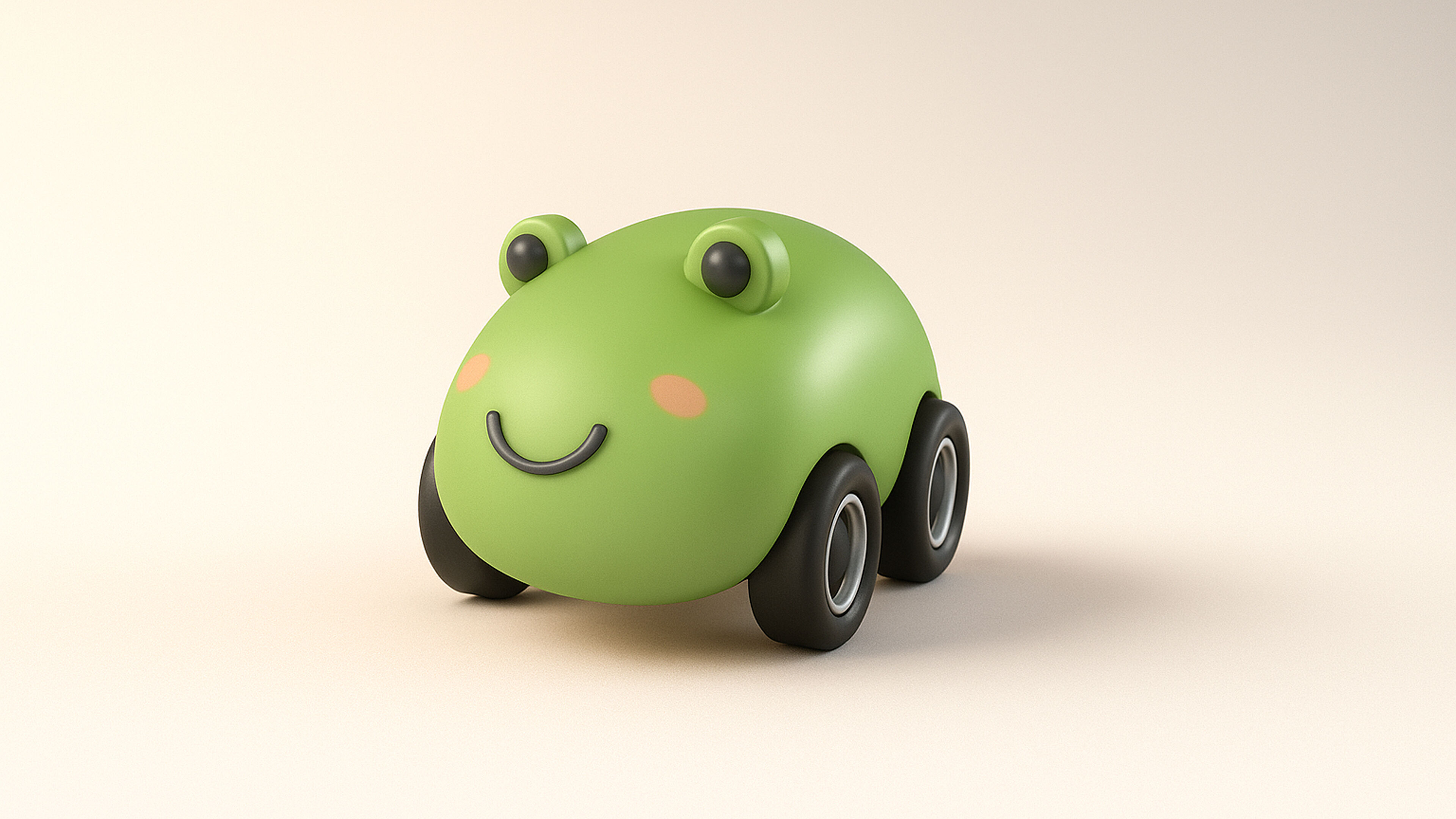 3D model Cartoon Animal Car Cute Pack 01 VR / AR / low-poly | CGTrader