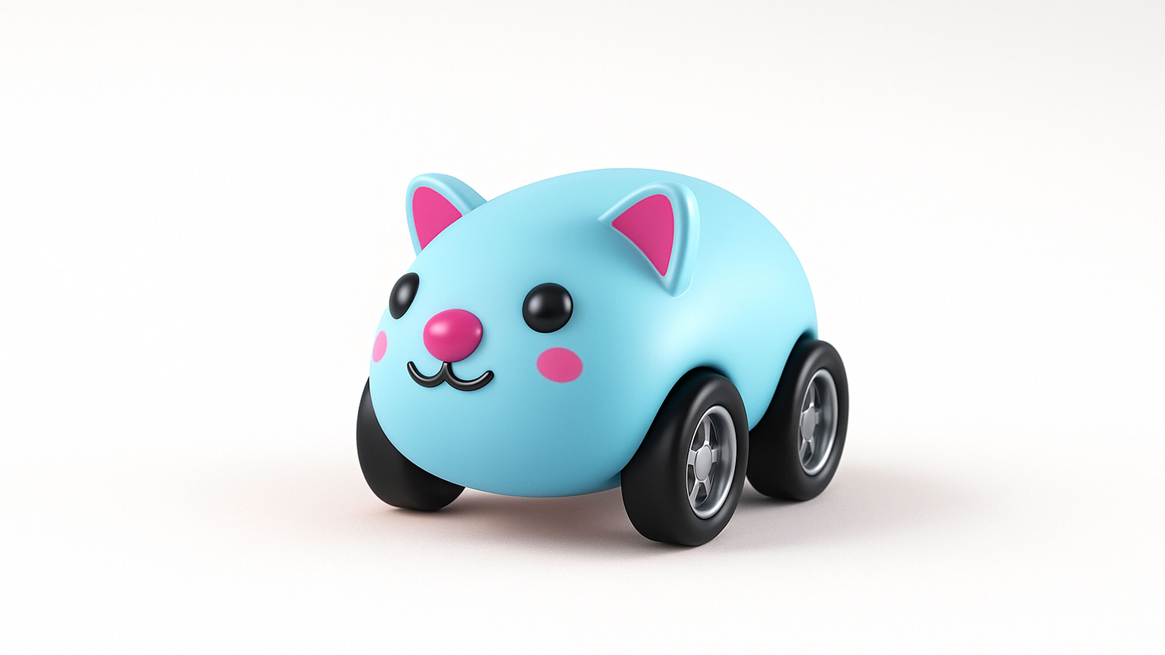 3D model Cartoon Animal Car Cute Pack 01 VR / AR / low-poly | CGTrader