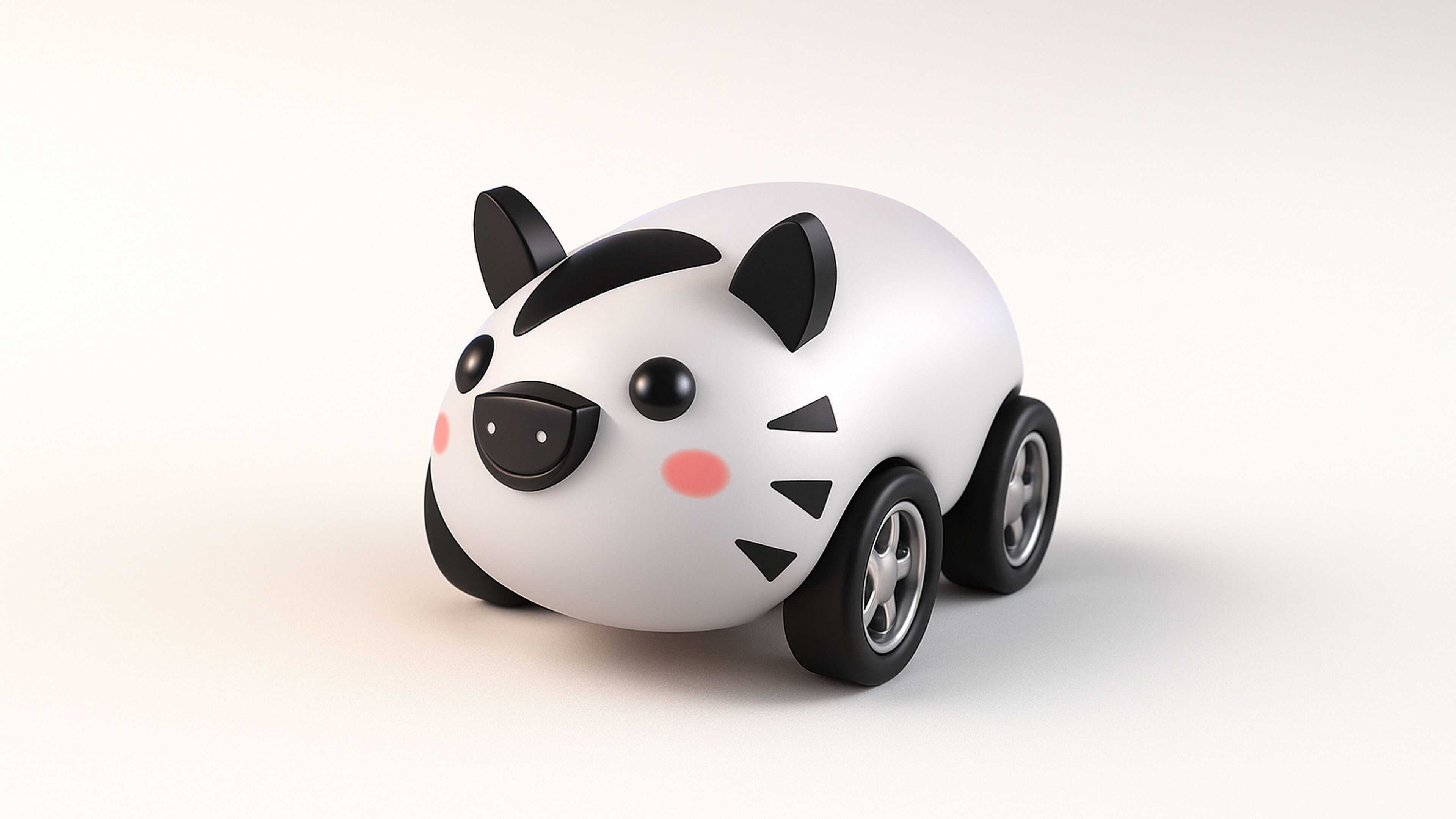 3D model Cartoon Animal Car Cute Pack 01 VR / AR / low-poly | CGTrader