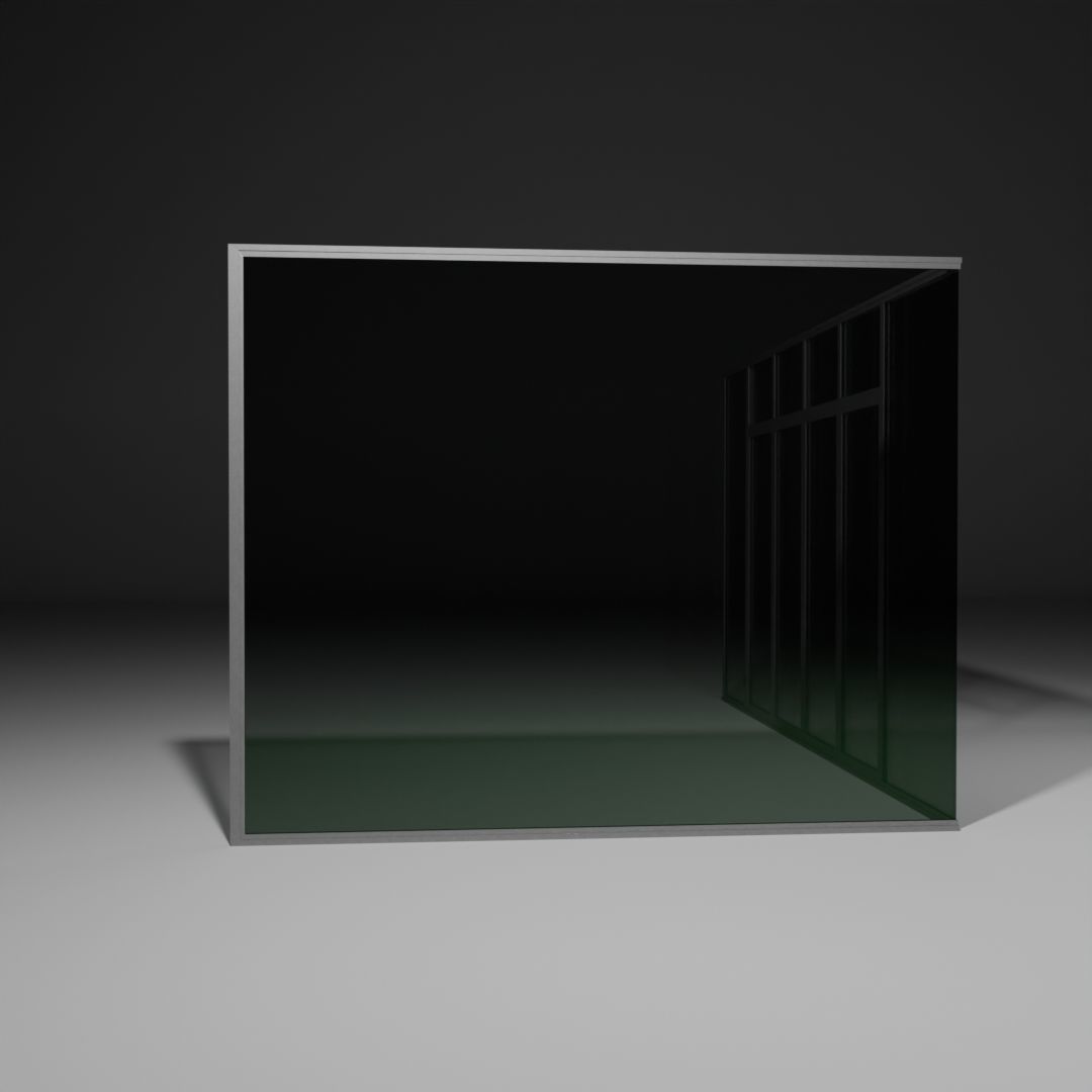 Commercial Glass window free 3D model | CGTrader