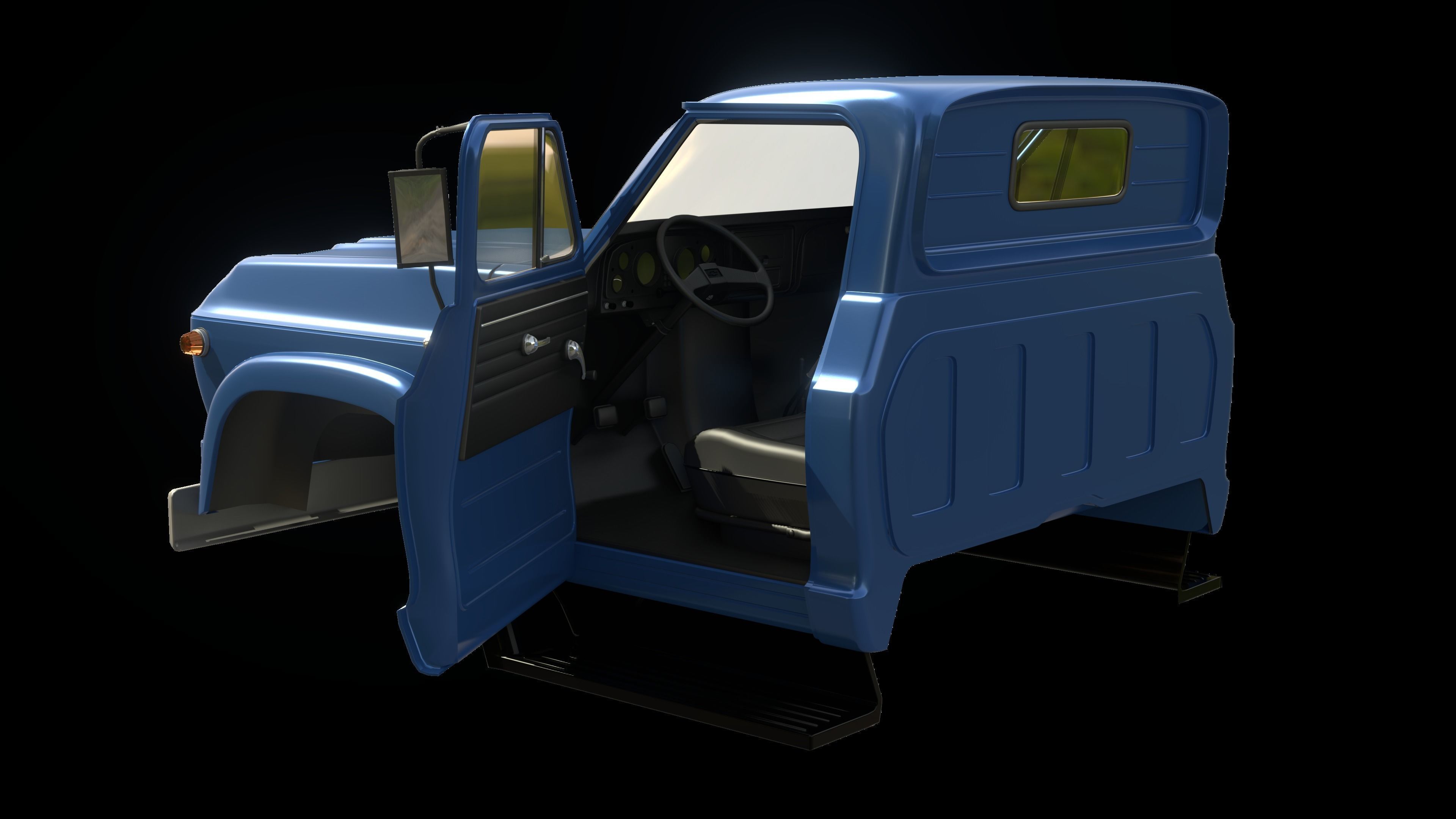 C60 Truck Cabin 3D model | CGTrader