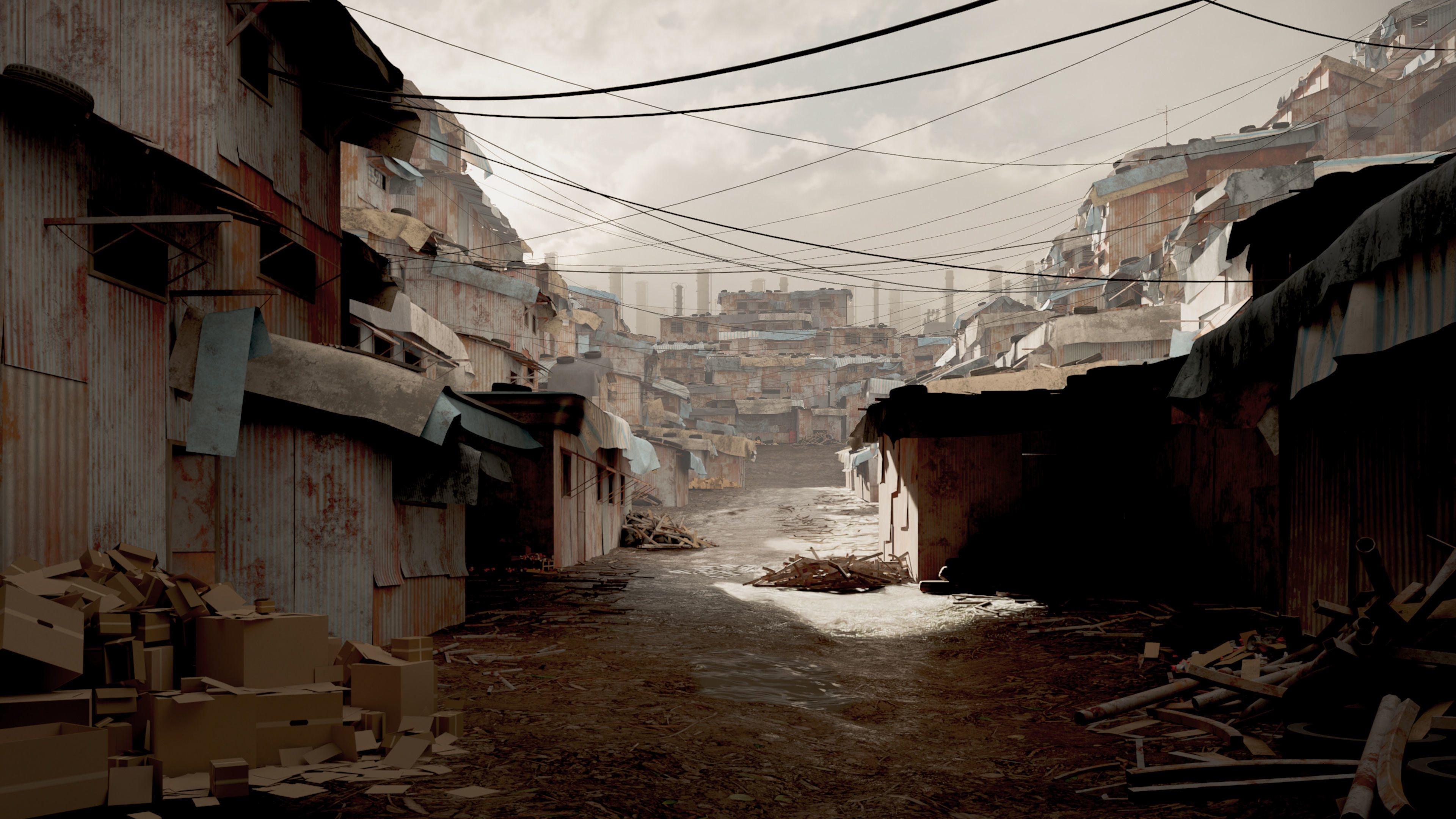Shanty Town Kitbash 3D model | CGTrader