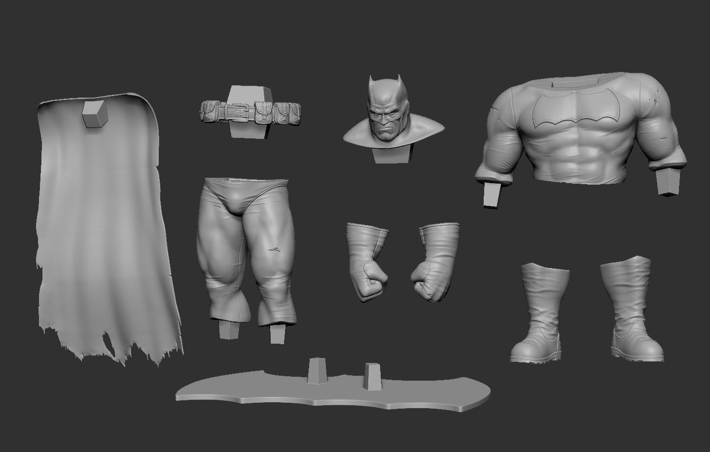 Batman - Frank Miller Style 3D model 3D printable | CGTrader
