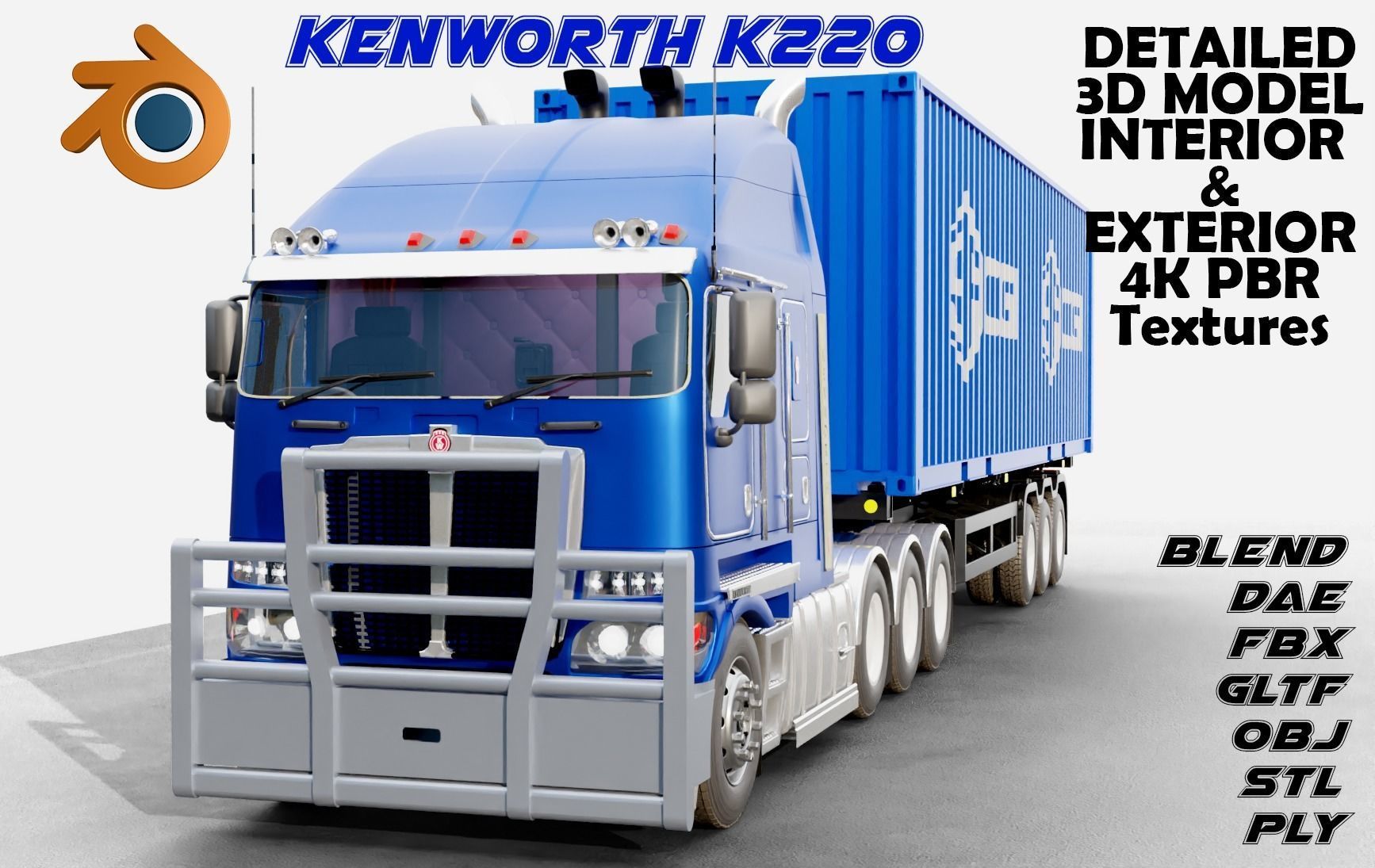 Kenworth K220 Australia 3D model | CGTrader