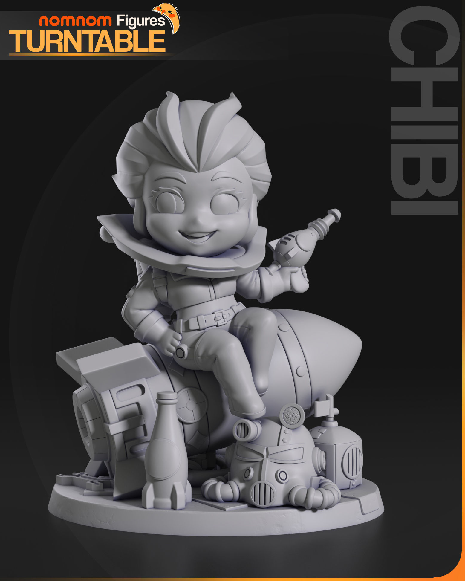 Chibi Nuka Girl - Fallout 4 3D model 3D printable | CGTrader