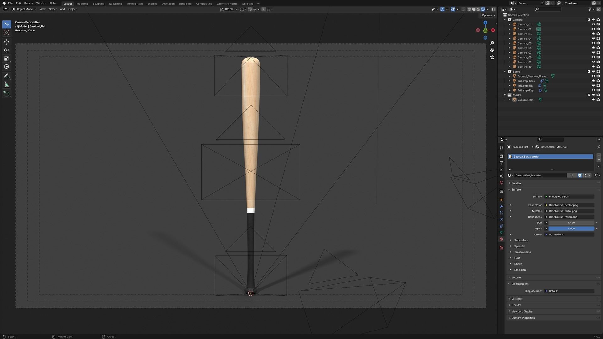 Baseball Bat free VR / AR / low-poly 3D model | CGTrader