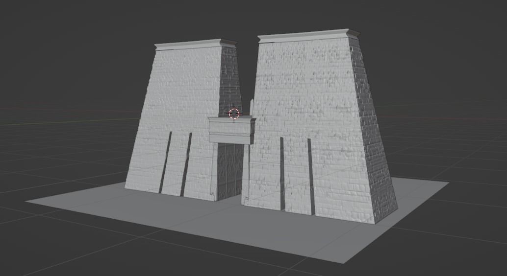 Ancient Egyptian Pylon free 3D model | CGTrader